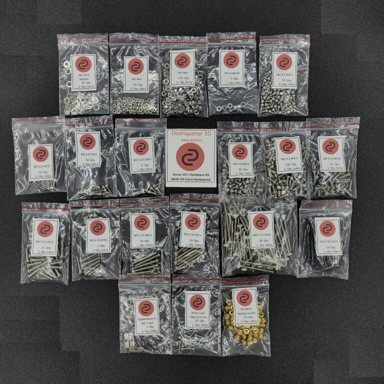 Voron V0.1 Acrylic Panels Kit - DConqueror3D