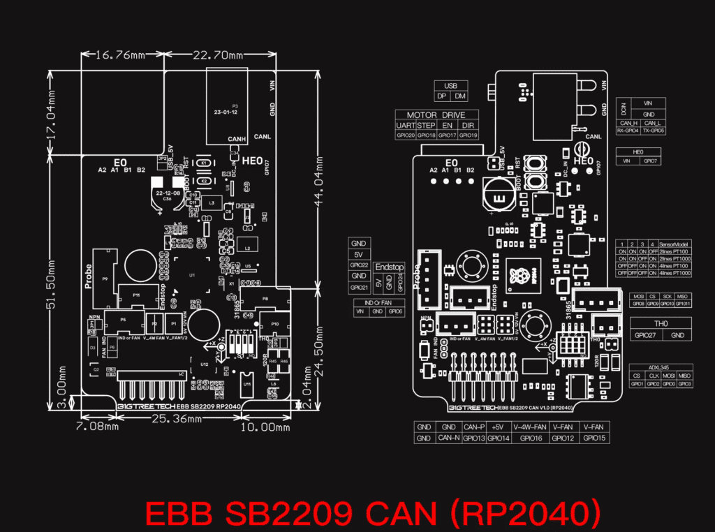 BigTreeTech EBB CAN Board For Voron Stealthburner - DConqueror3D