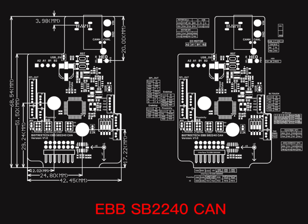 BigTreeTech EBB CAN Board For Voron Stealthburner - DConqueror3D
