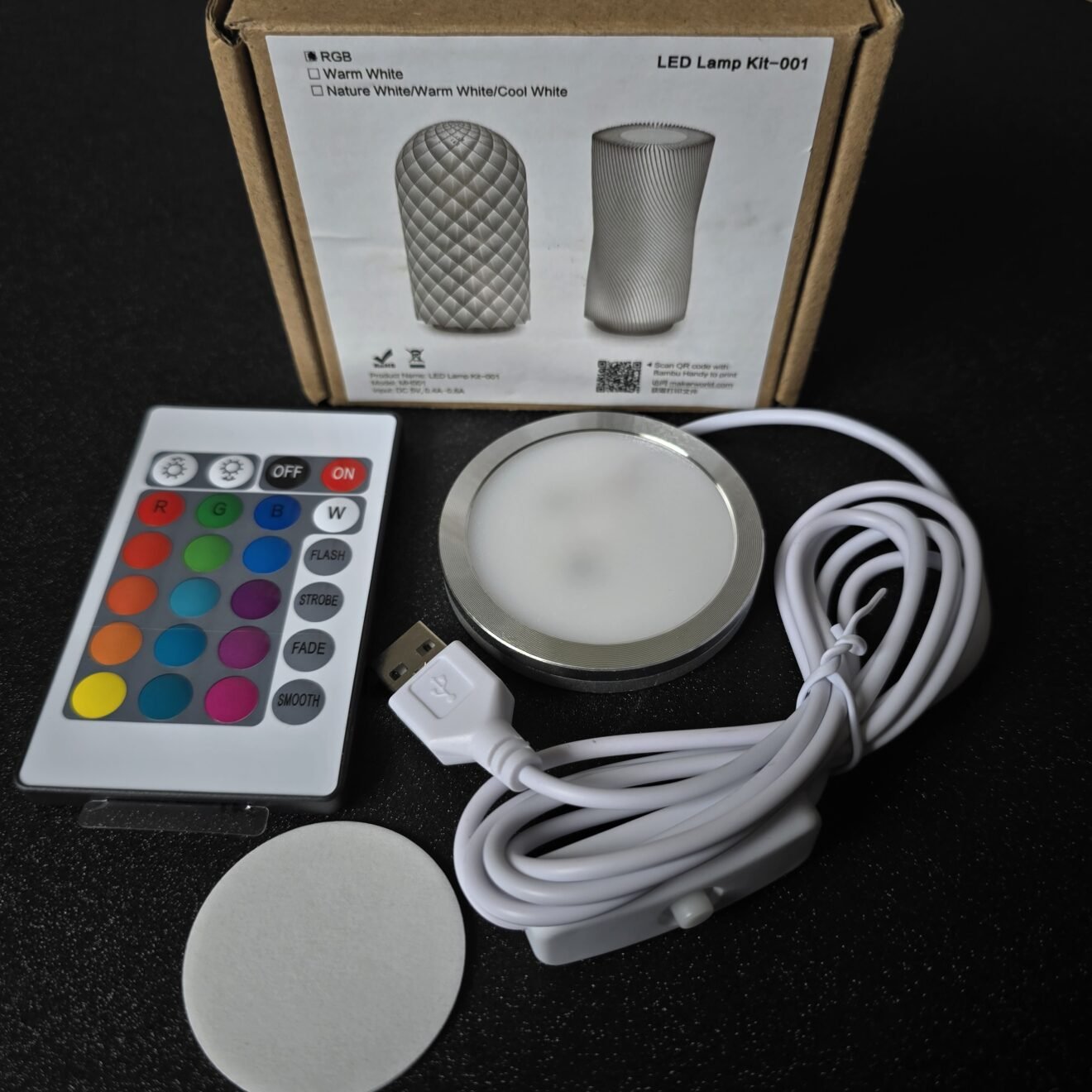3D Printed DIY LED Lamp Vase Kit - DConqueror3D